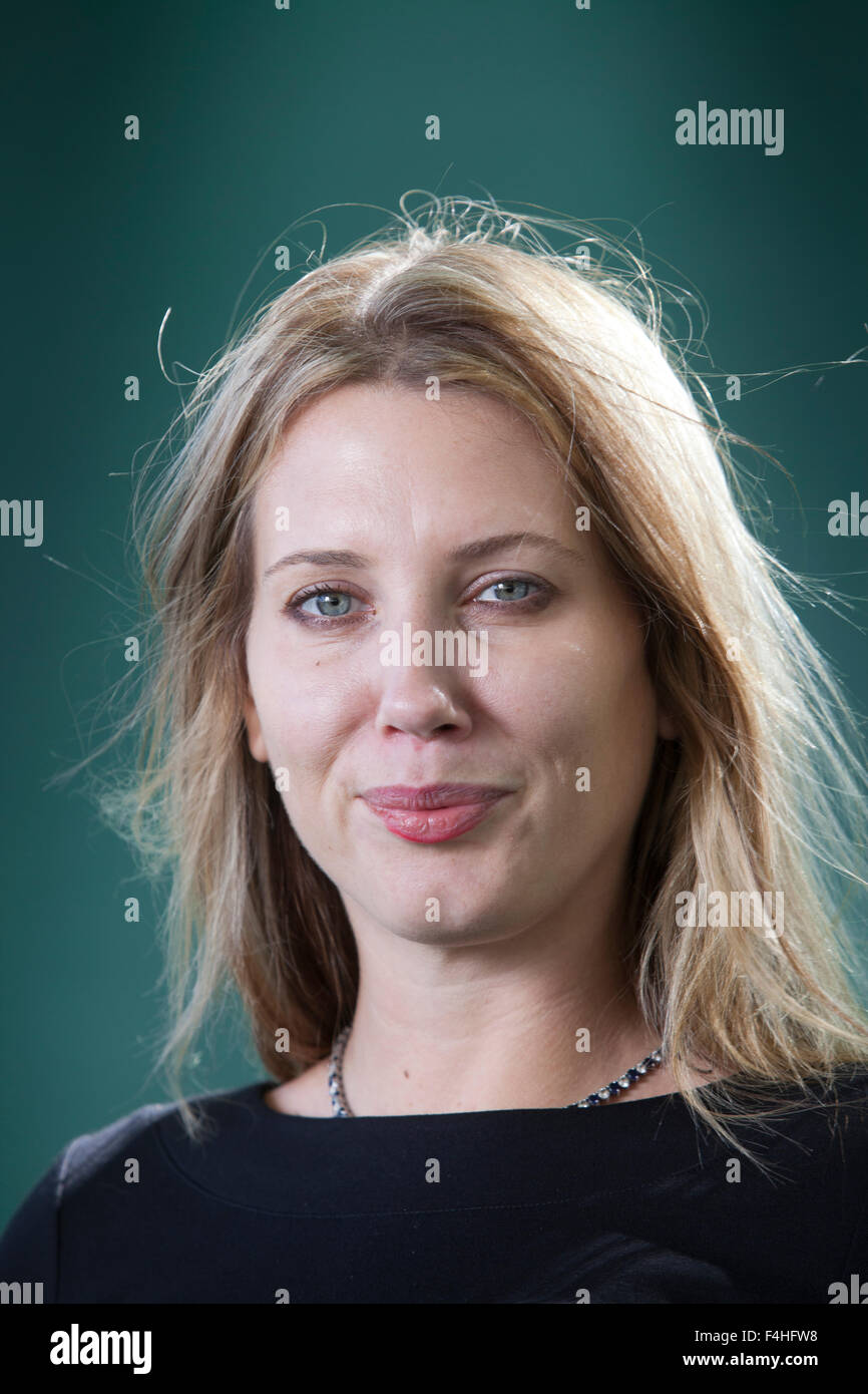 Chloe Combi, British columnist and writer, at the Edinburgh ...