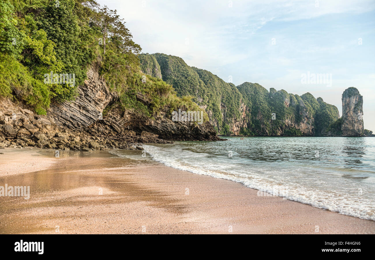 Scenic view of Ao Nang Beach near Krabi, Southern Thailand Stock Photo ...