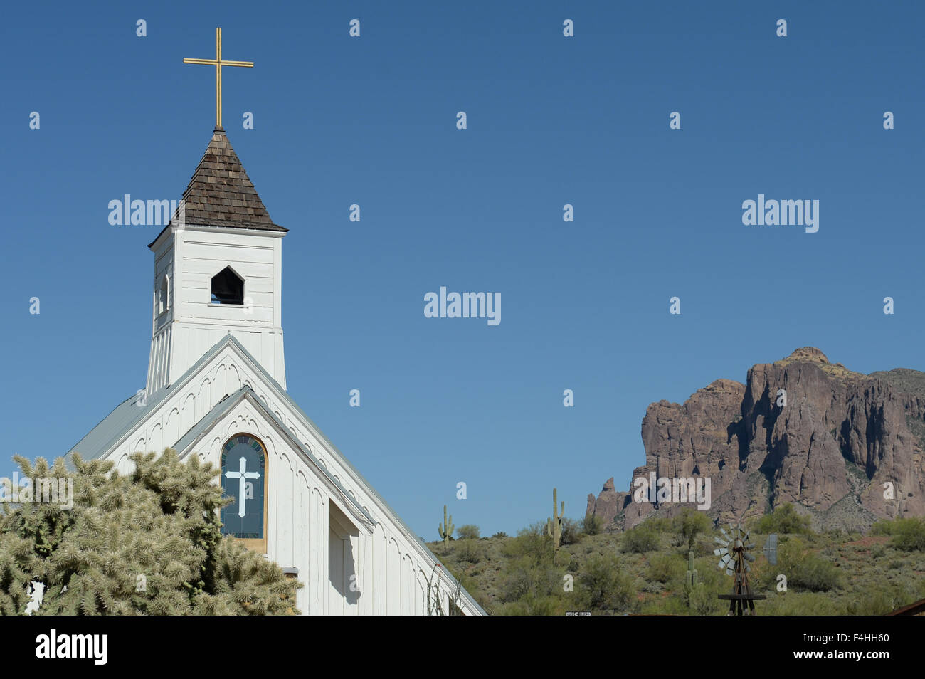 Goldfield Ghost Town, Superstition Mountains Stock Photo - Alamy