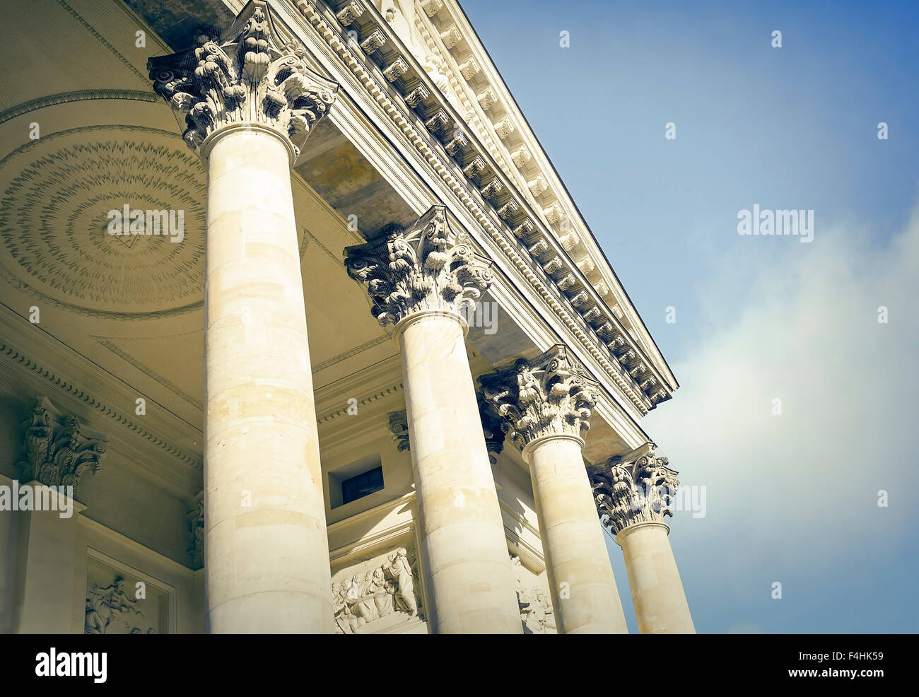 Building with antique columns Stock Photo - Alamy