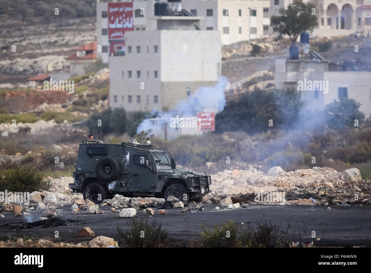 Ramallah, West Bank city of Ramallah. 18th Oct, 2015. Israeli military ...