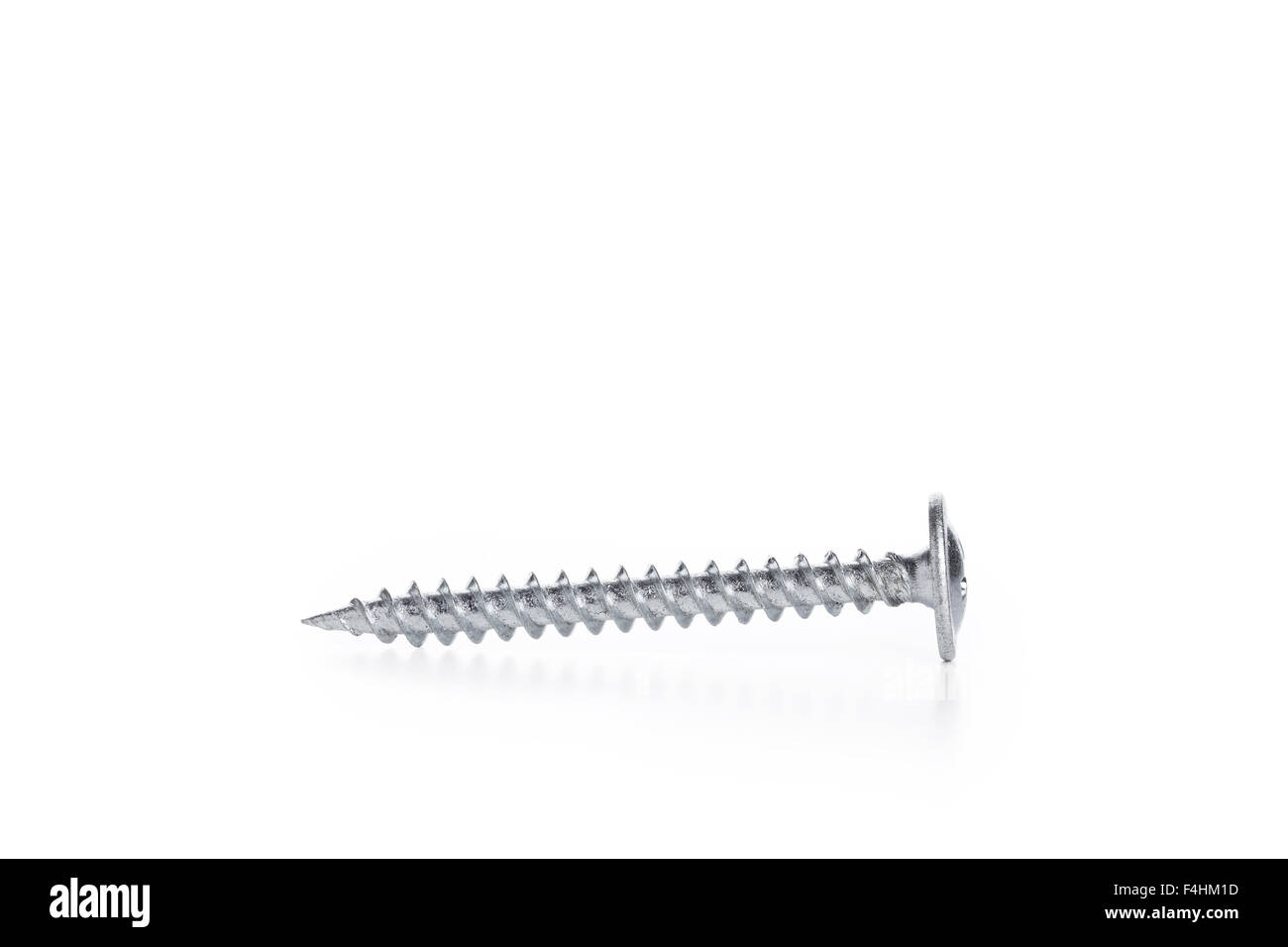 Screw on white background, closeup Stock Photo - Alamy