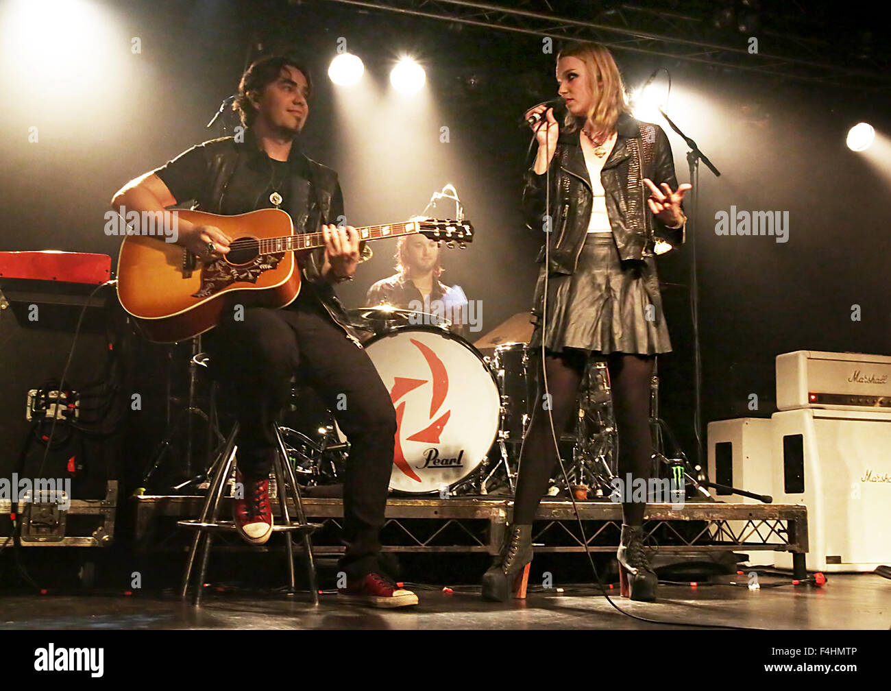Halestorm Performing at Liverpool O2 Academy Featuring: Halestorm, Lzzy ...