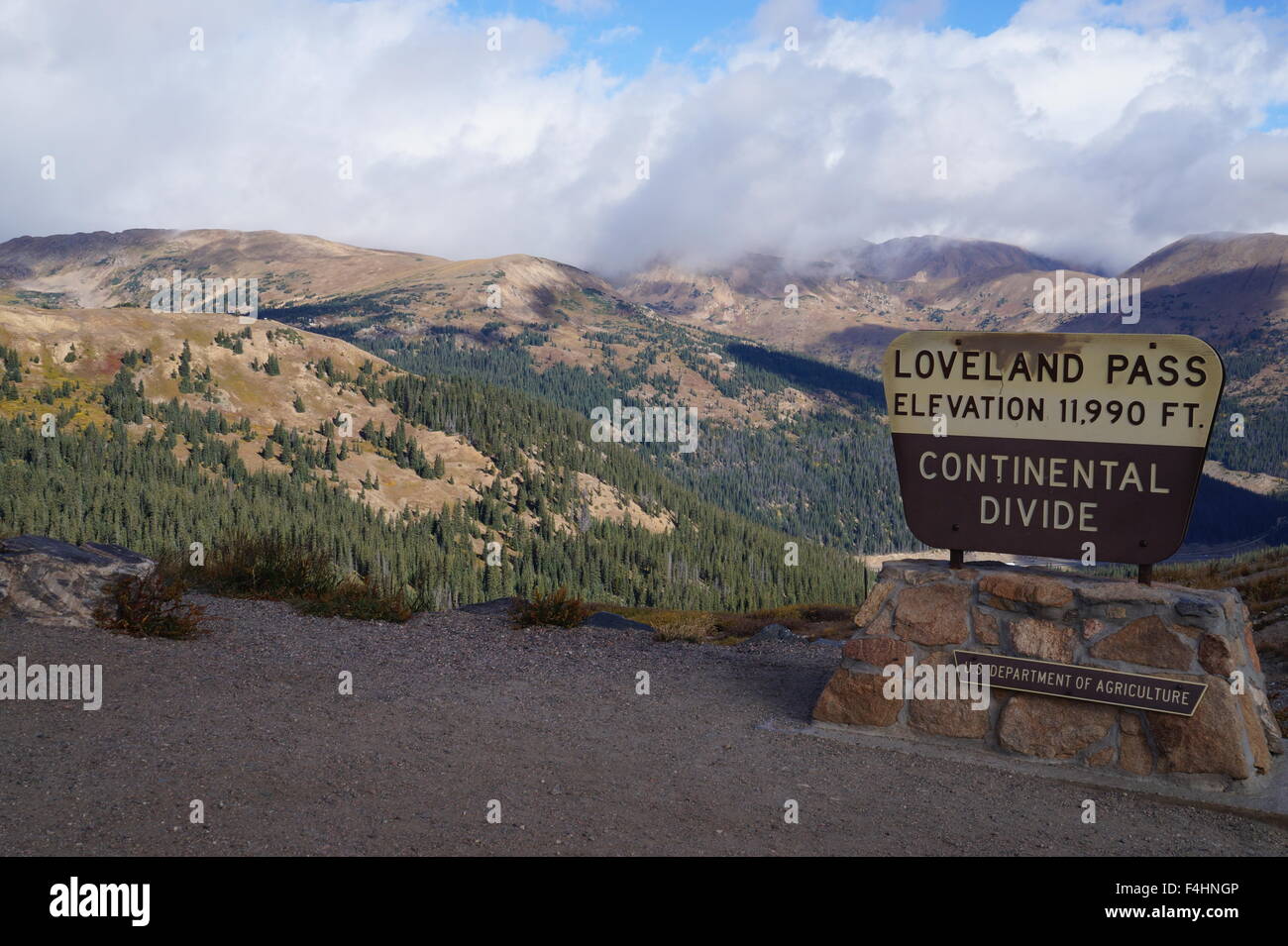 Loveland Pass landscape Stock Photo - Alamy