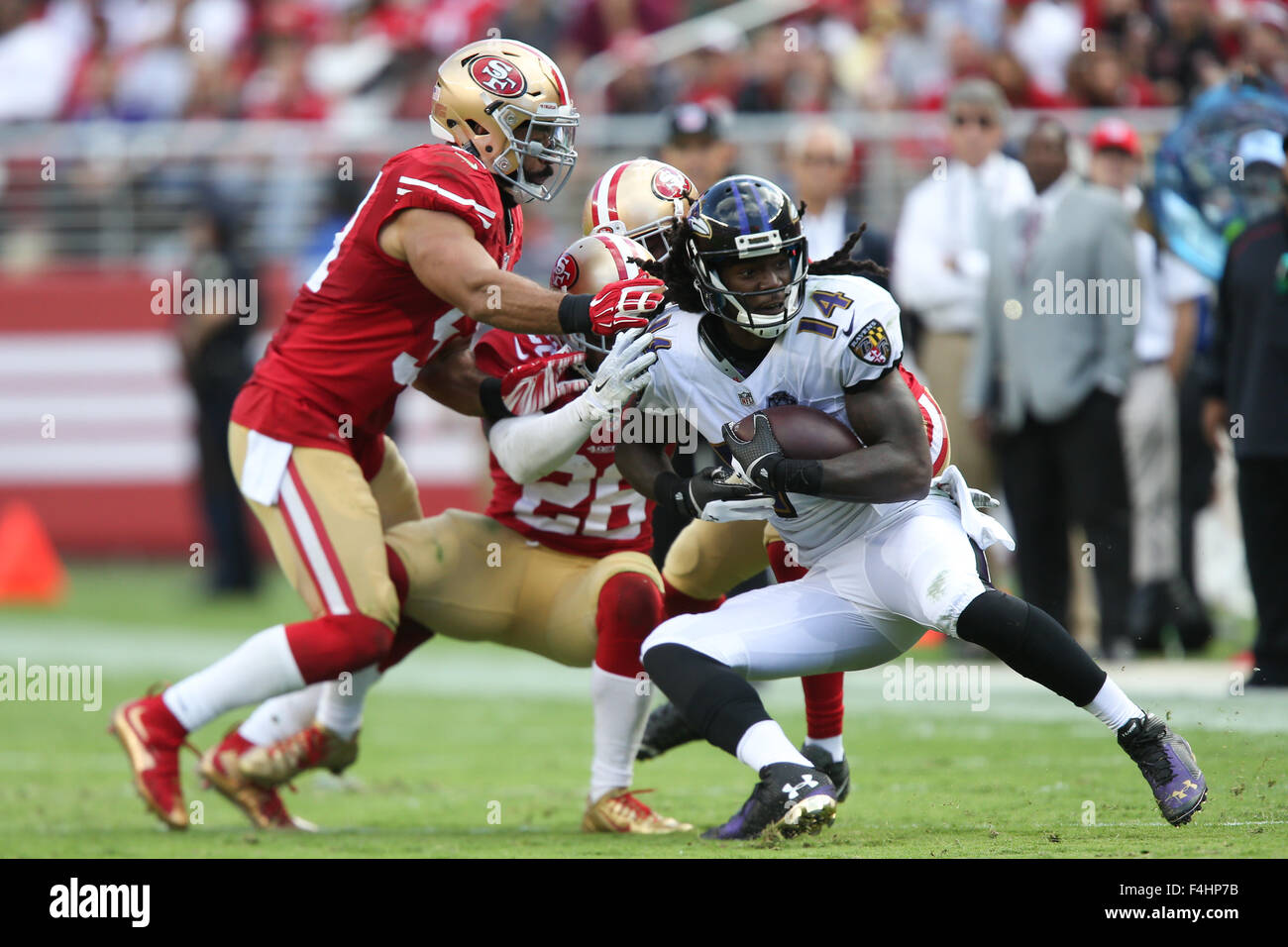 Santa Clara, California, USA. 18th Oct, 2015. Baltimore Ravens wide ...
