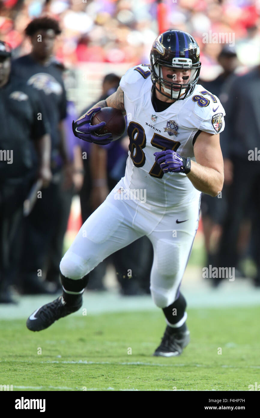 Santa Clara, California, USA. 18th Oct, 2015. Baltimore Ravens tight ...