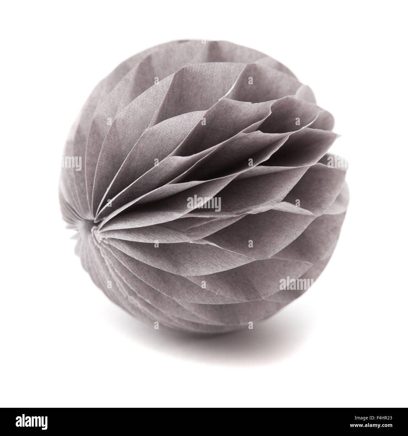 paper sphere ornament isolated on white background Stock Photo - Alamy