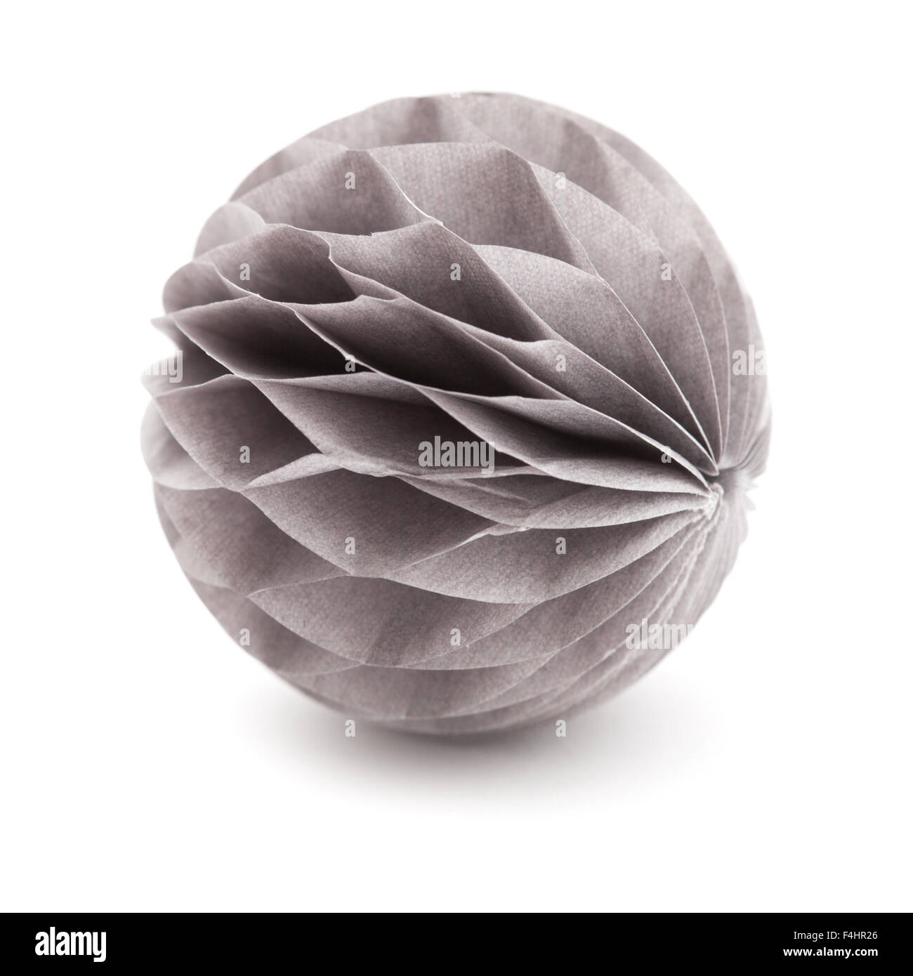 paper sphere ornament isolated on white background Stock Photo - Alamy