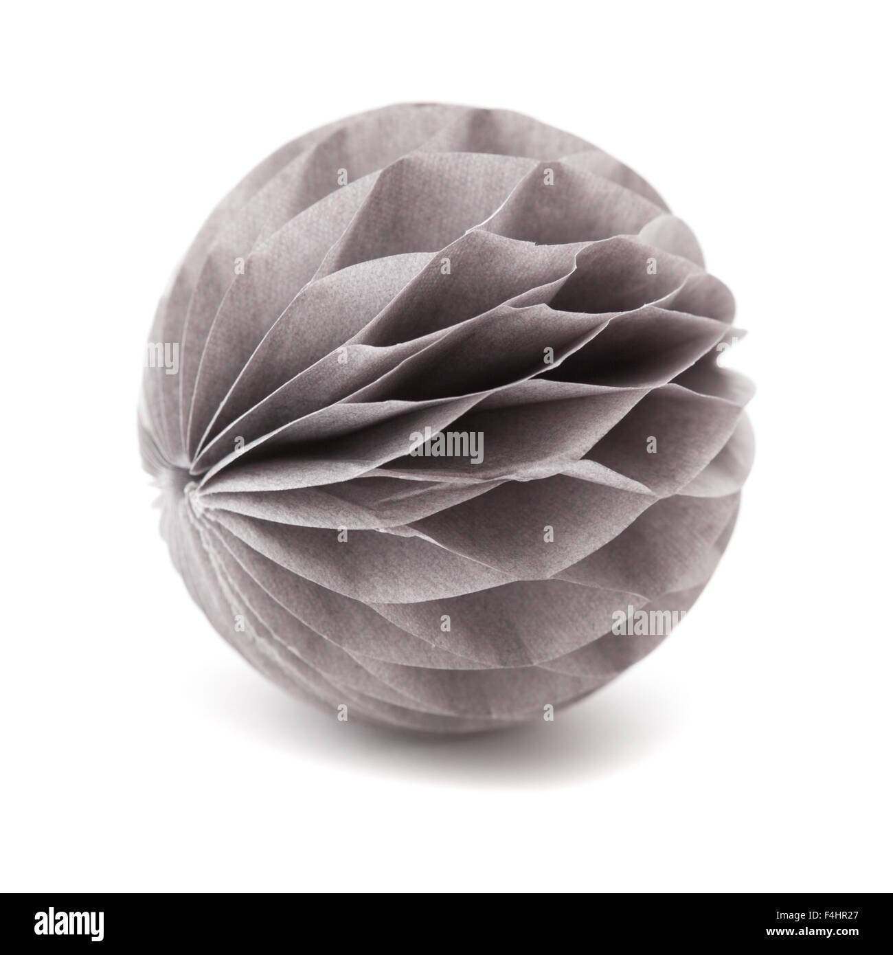 paper sphere ornament isolated on white background Stock Photo - Alamy