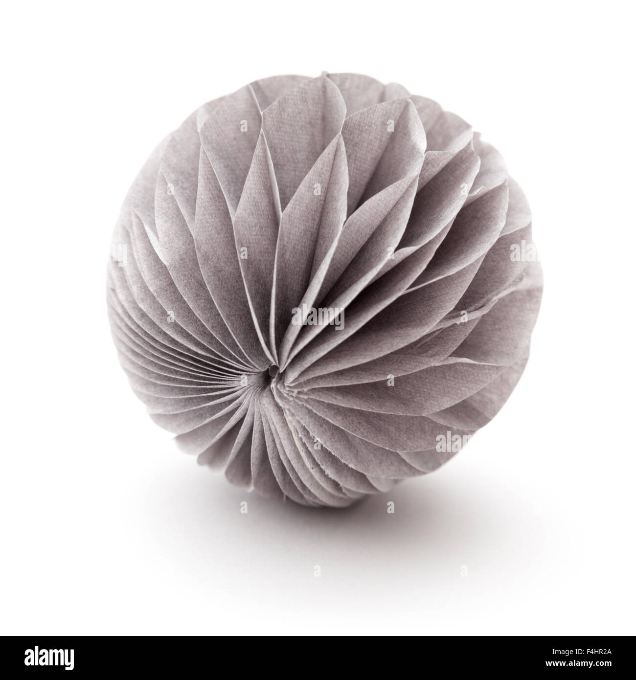 paper sphere ornament isolated on white background Stock Photo - Alamy