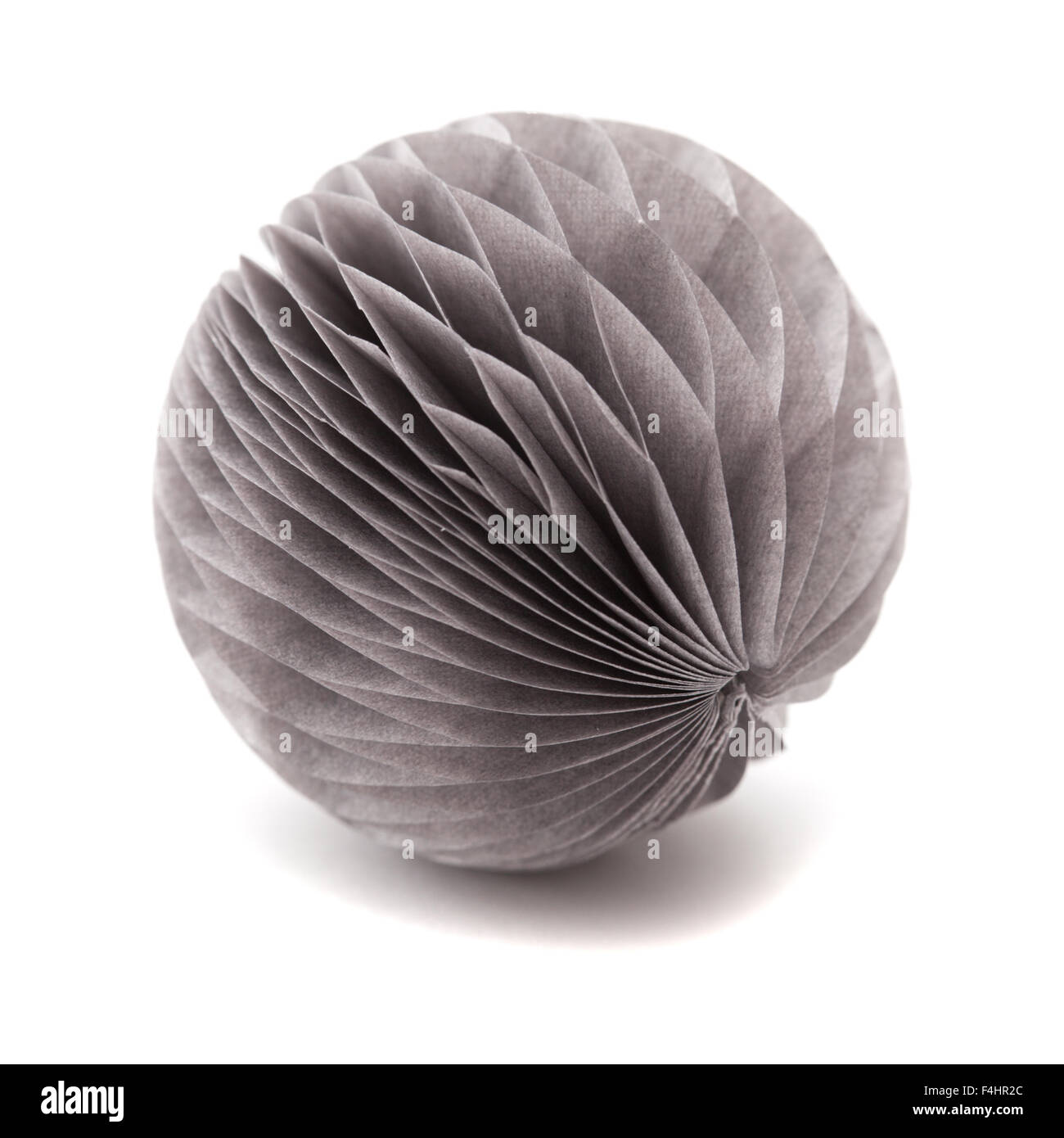 paper sphere ornament isolated on white background Stock Photo - Alamy
