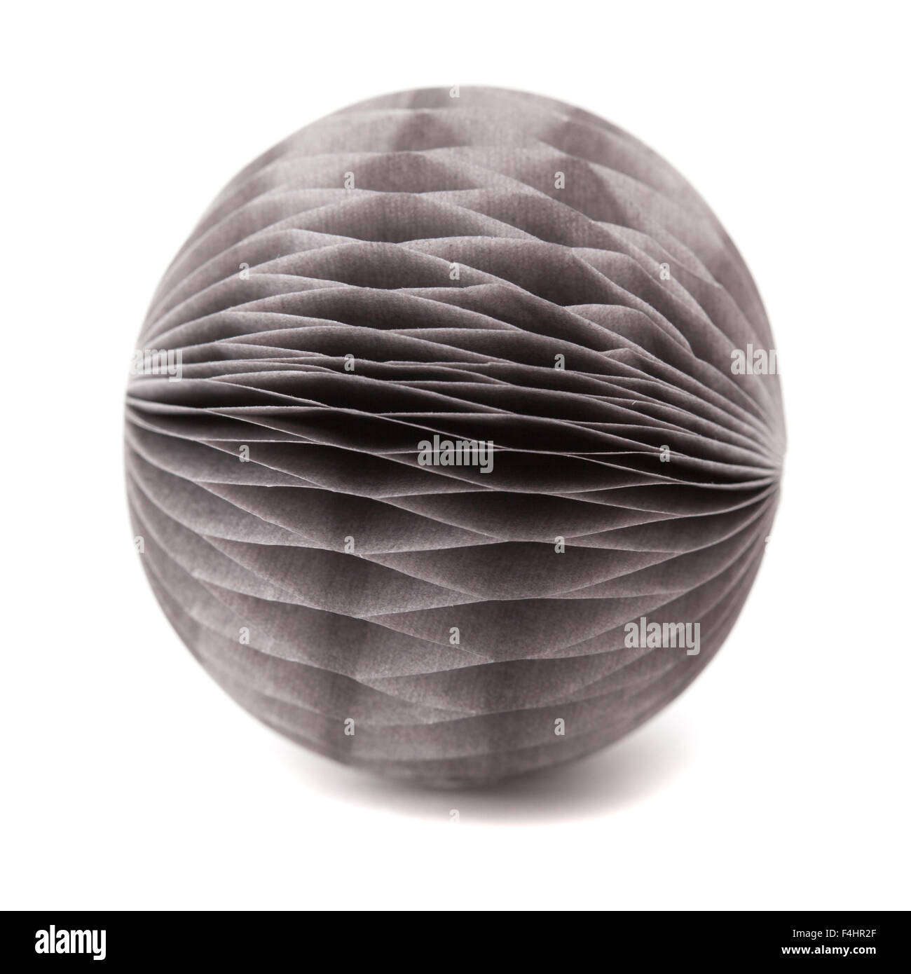 paper sphere ornament isolated on white background Stock Photo - Alamy
