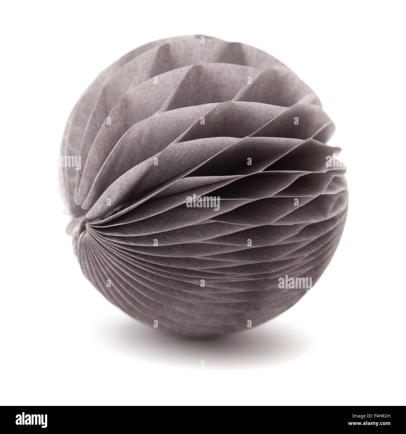 paper sphere ornament isolated on white background Stock Photo - Alamy