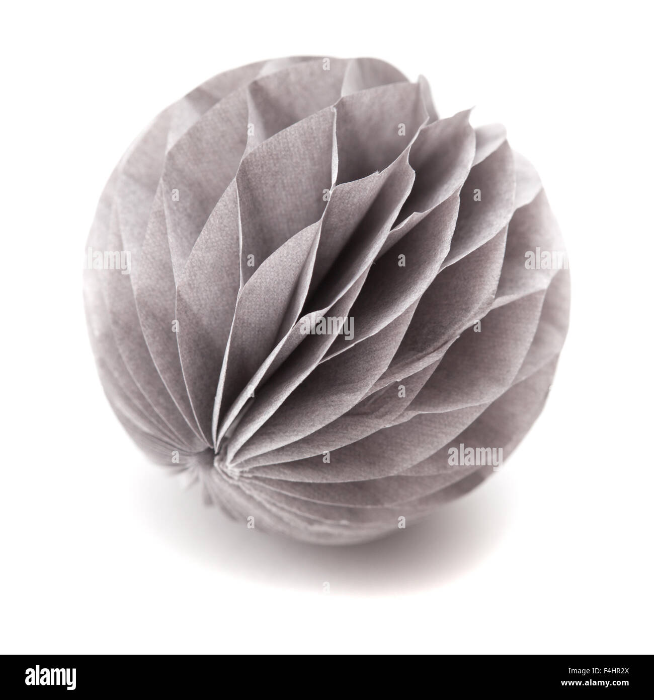 paper sphere ornament isolated on white background Stock Photo - Alamy