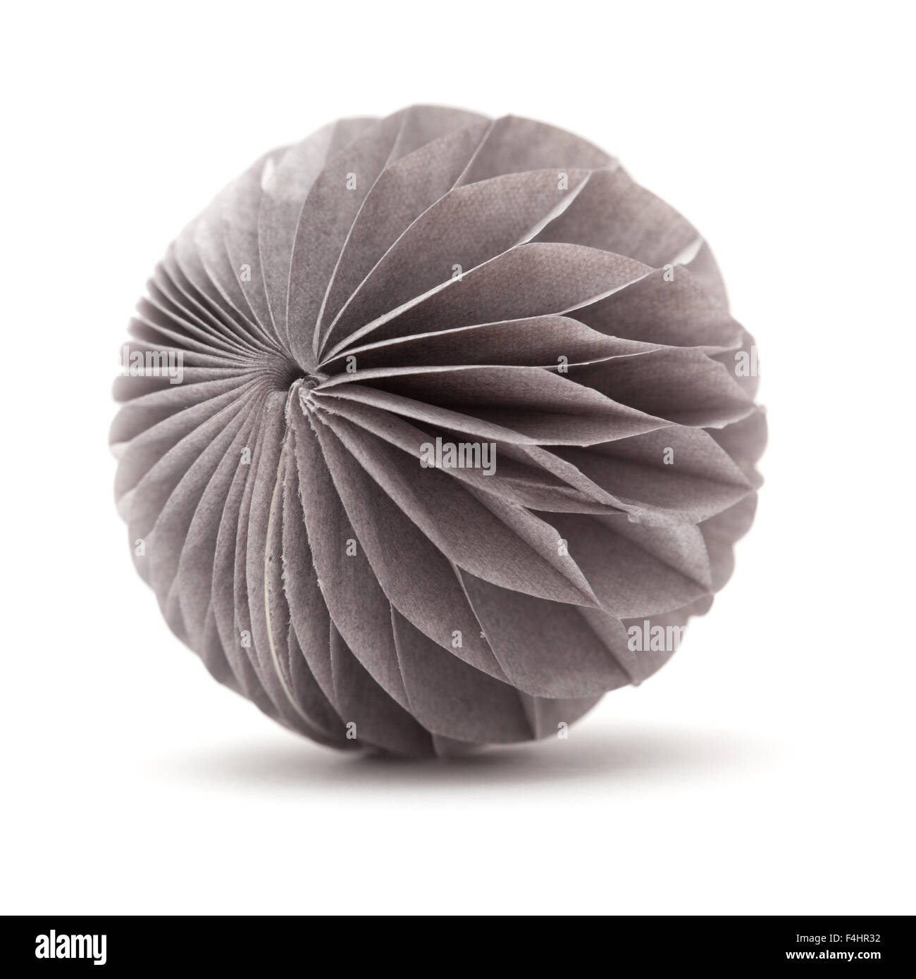 paper sphere ornament isolated on white background Stock Photo - Alamy