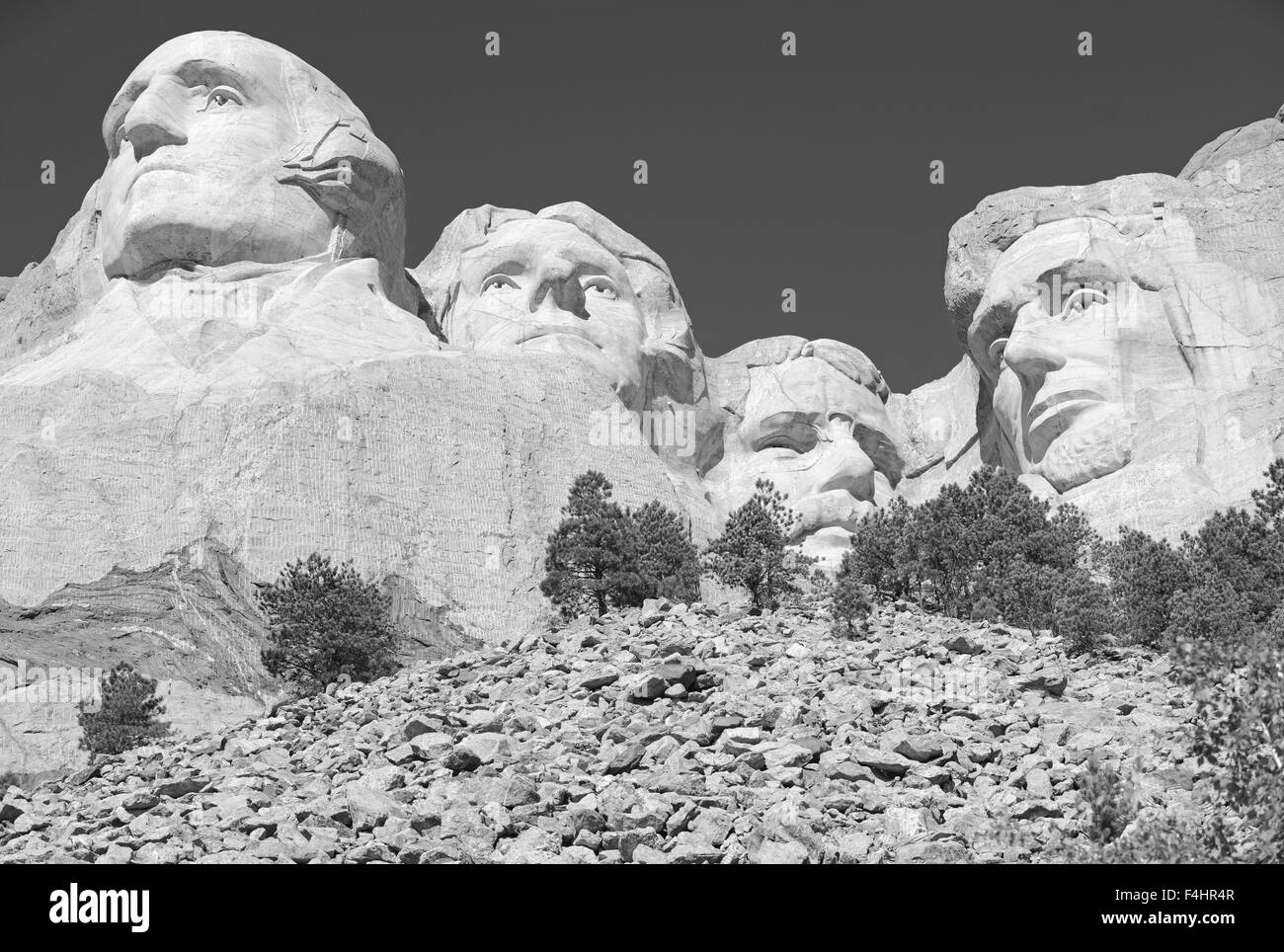Mount rushmore Black and White Stock Photos & Images - Alamy