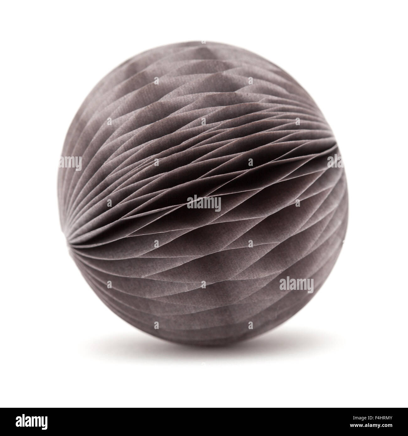 paper sphere ornament isolated on white background Stock Photo - Alamy