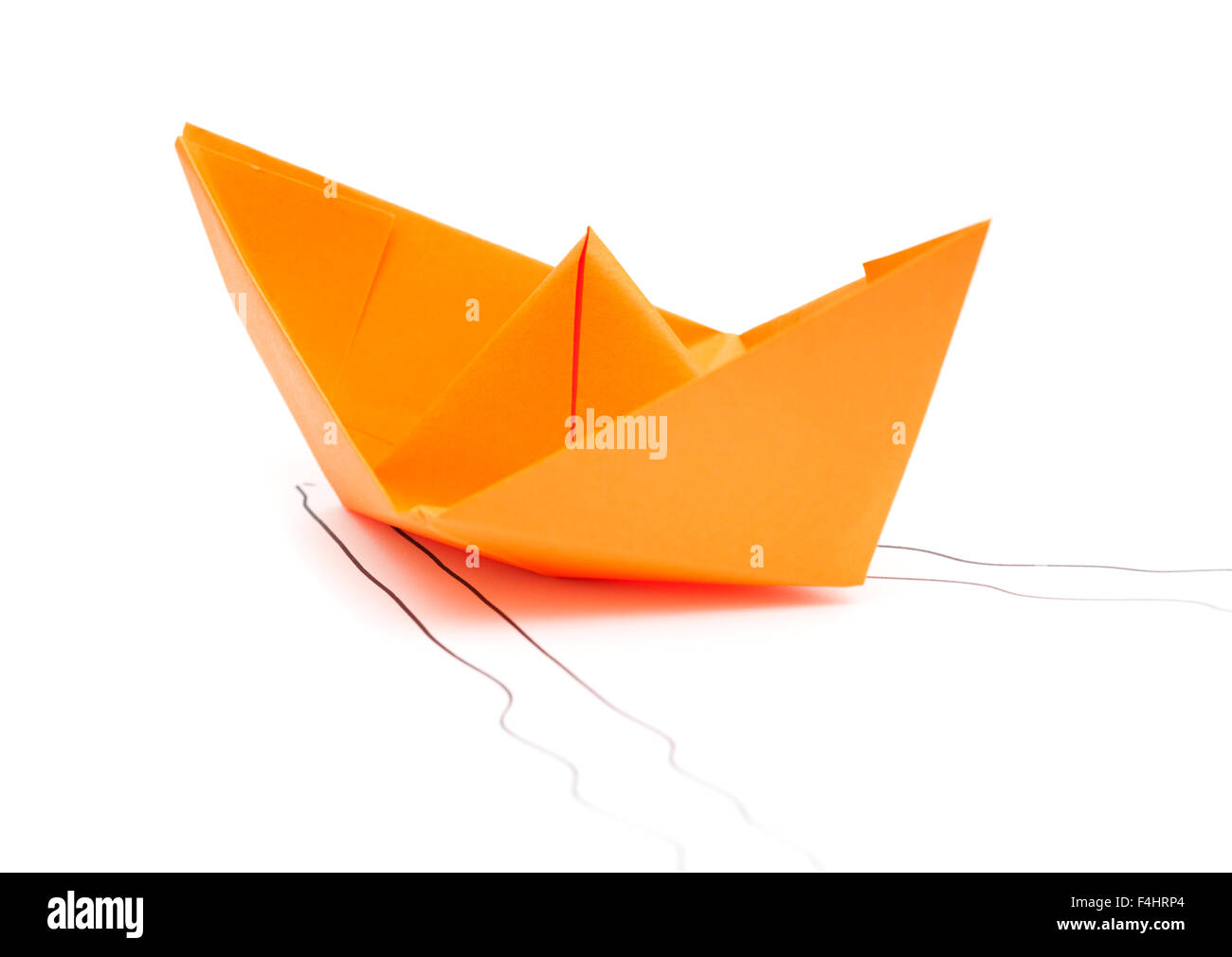 Boat sailing away Cut Out Stock Images & Pictures - Alamy