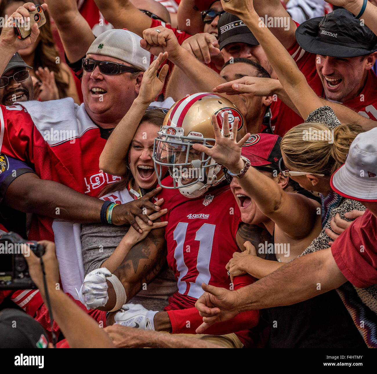 Santa Clara, California, USA. 18th Oct, 2015. San Francisco 49ers wide ...