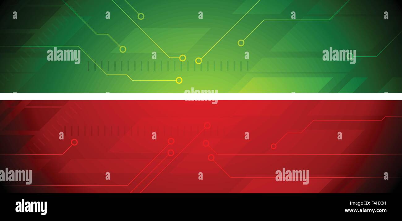 Bright abstract tech banners. Vector design Stock Vector Image & Art ...