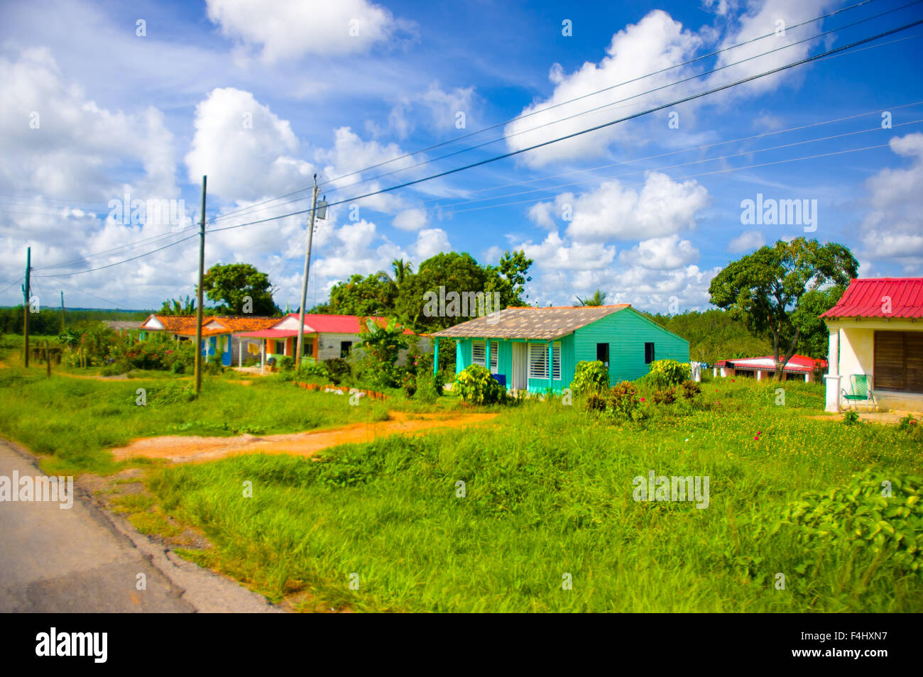 VINALES, CUBA - SEPTEMBER 13, 2015: Vinales is a small town and ...