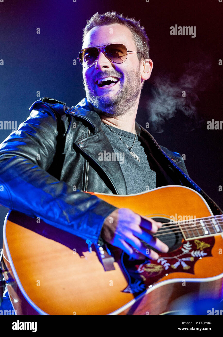 Raleigh, North Carolina; USA. 18th Oct, 2015. Musician ERIC CHURCH ...