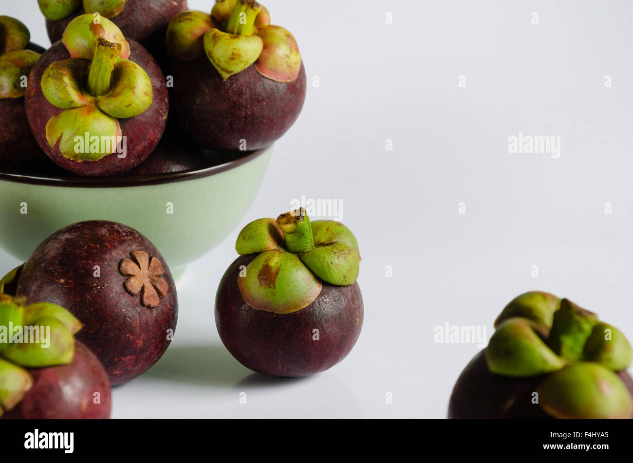 Fresh Mangosteen A Popular Tropical Fruit Stock Photo - Alamy
