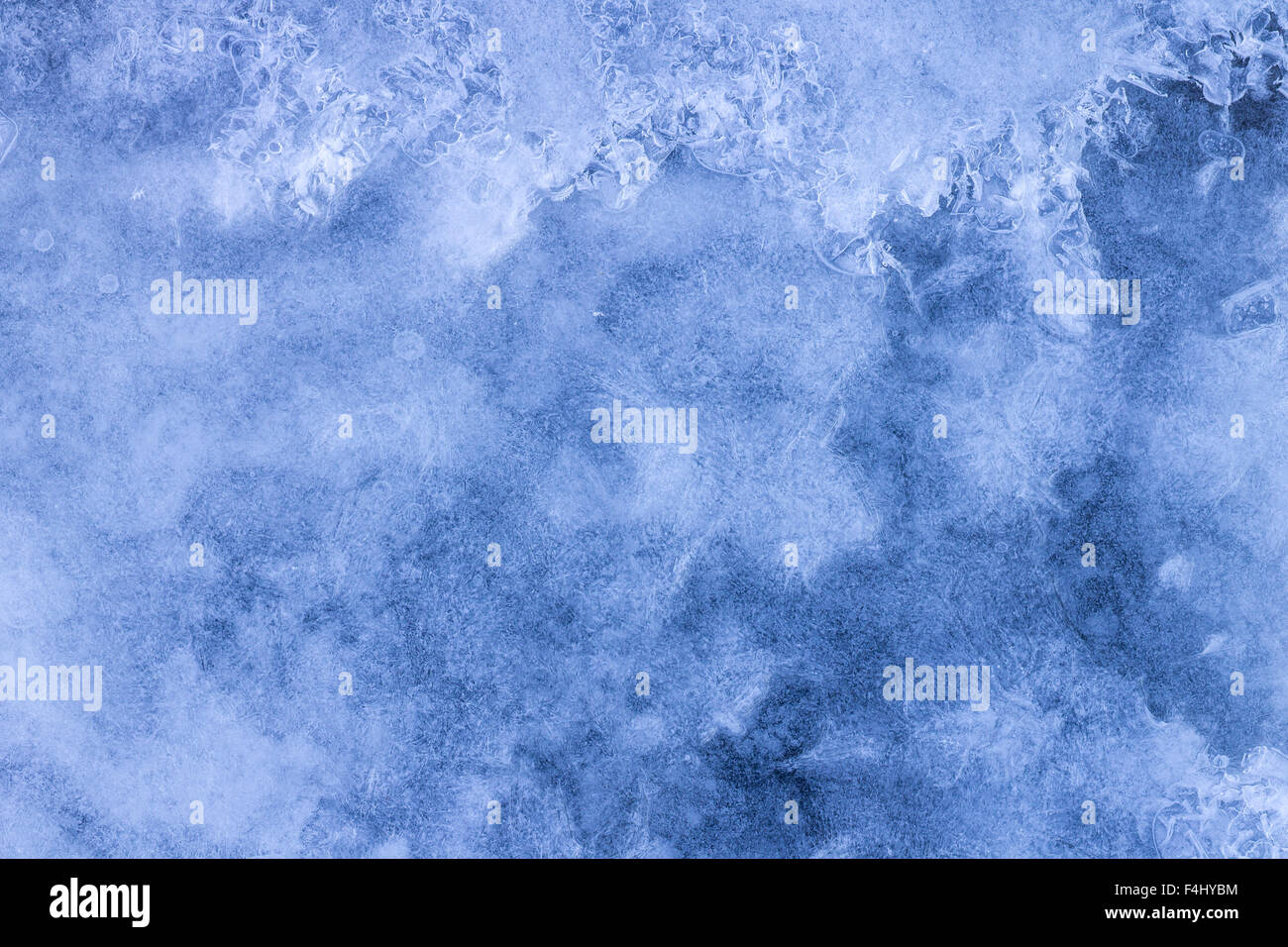 Winter natural snow and ice background with snowflakes Stock Photo - Alamy