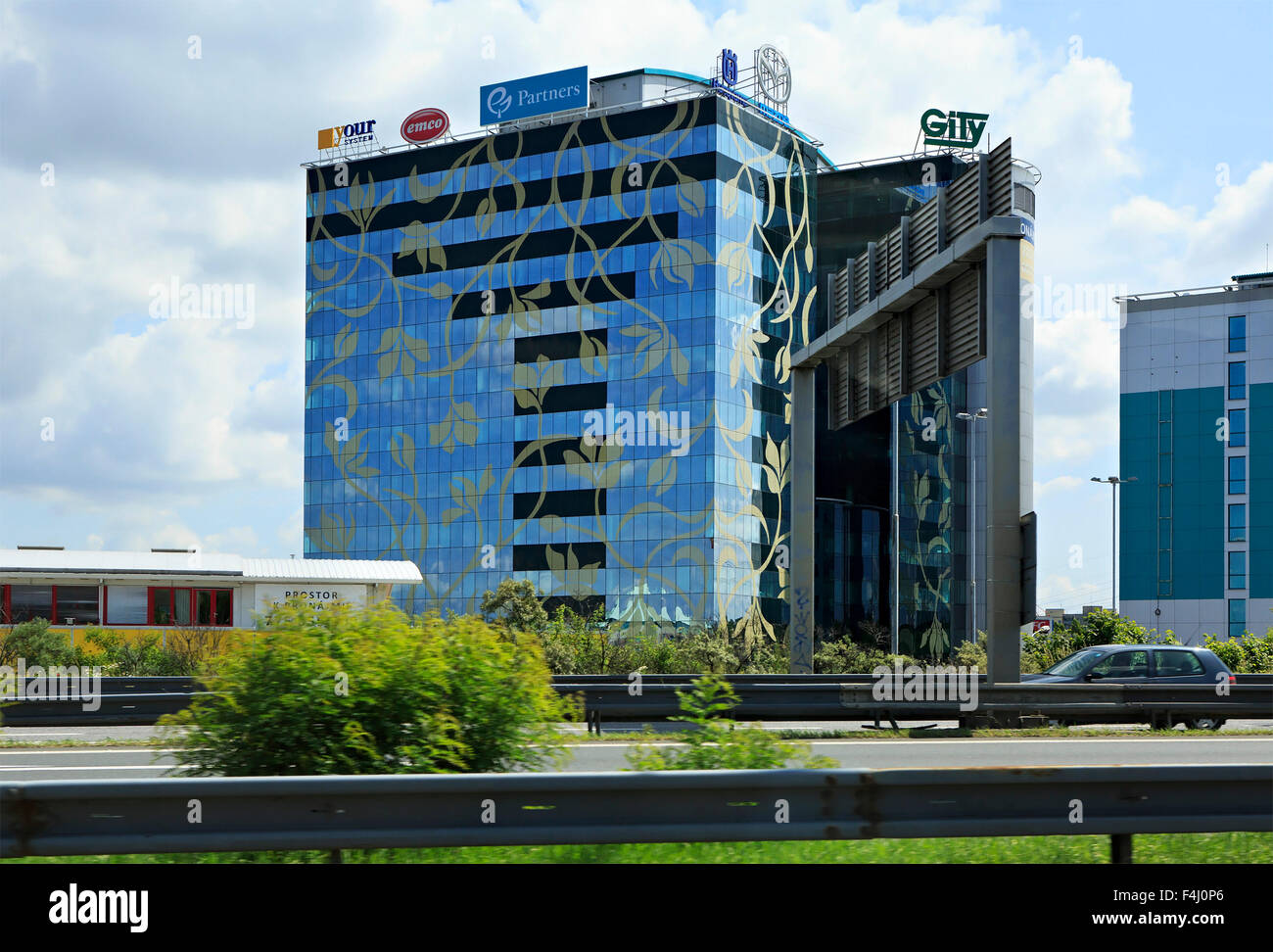 Modern office buildings in Prague Stock Photo - Alamy