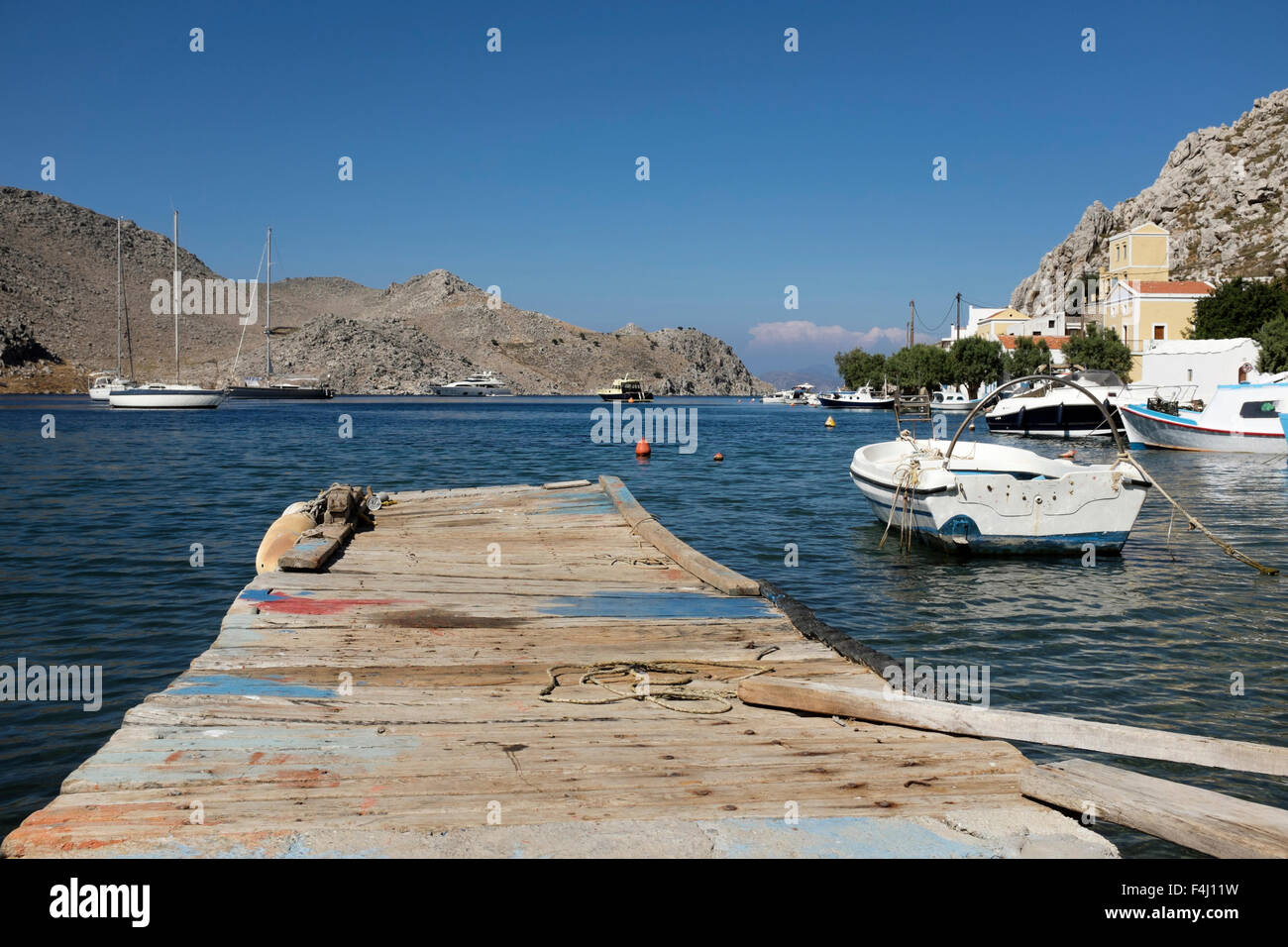 Pedi bay symi dodecanese islands hi-res stock photography and images ...