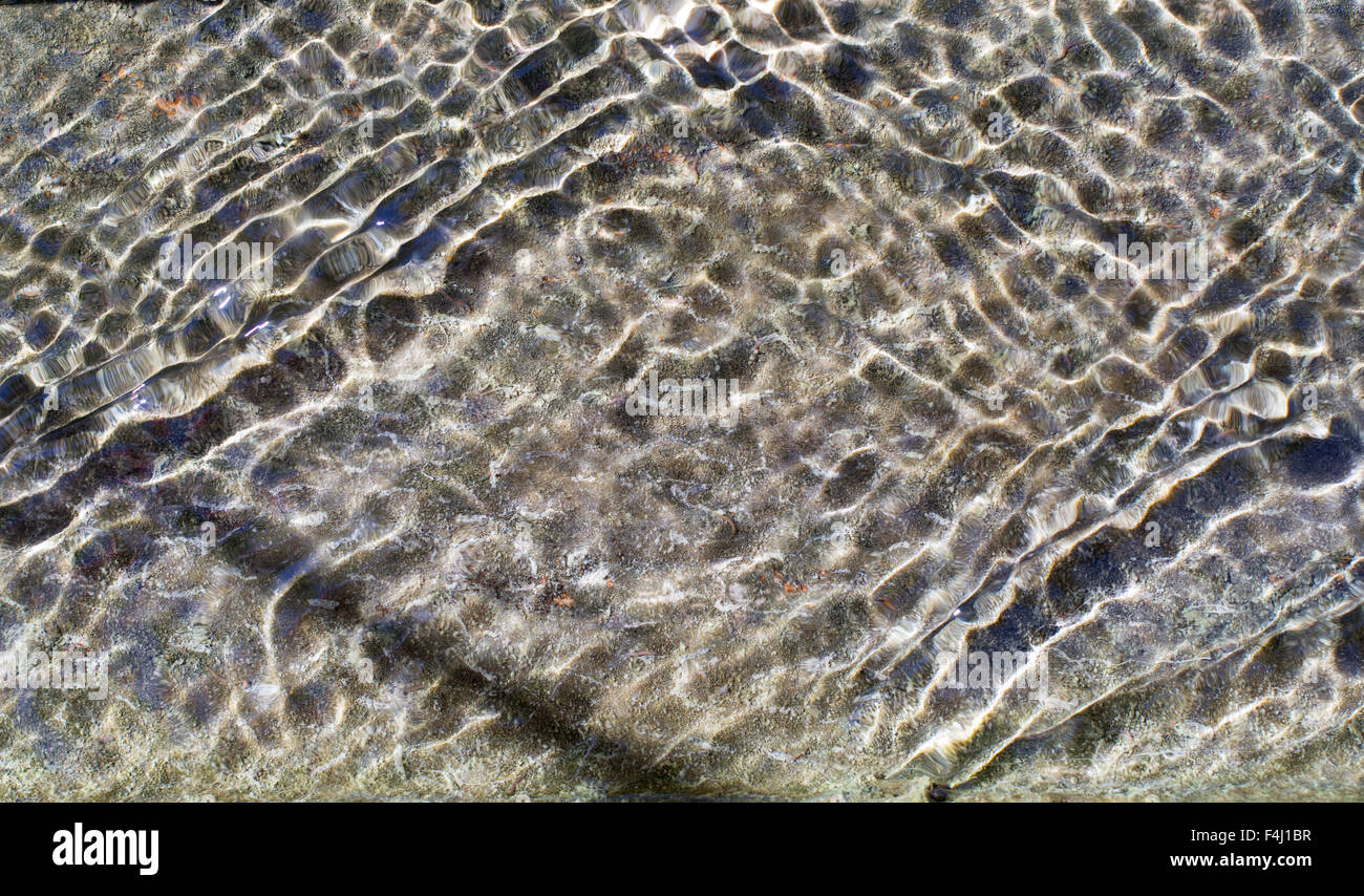 Wavelets of water seen flowing in a trough Stock Photo - Alamy