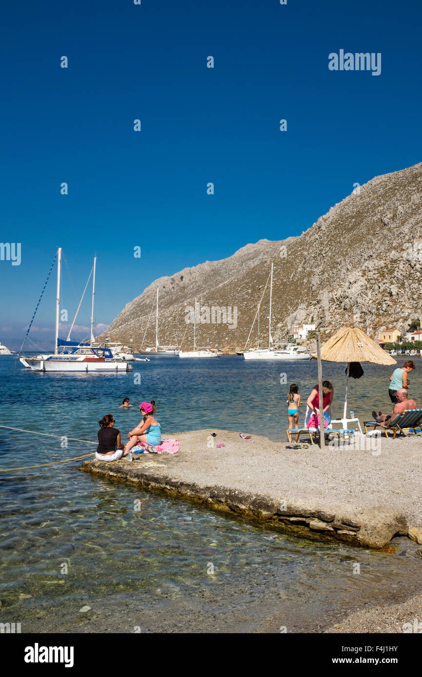 Pedi bay symi dodecanese islands hi-res stock photography and images ...