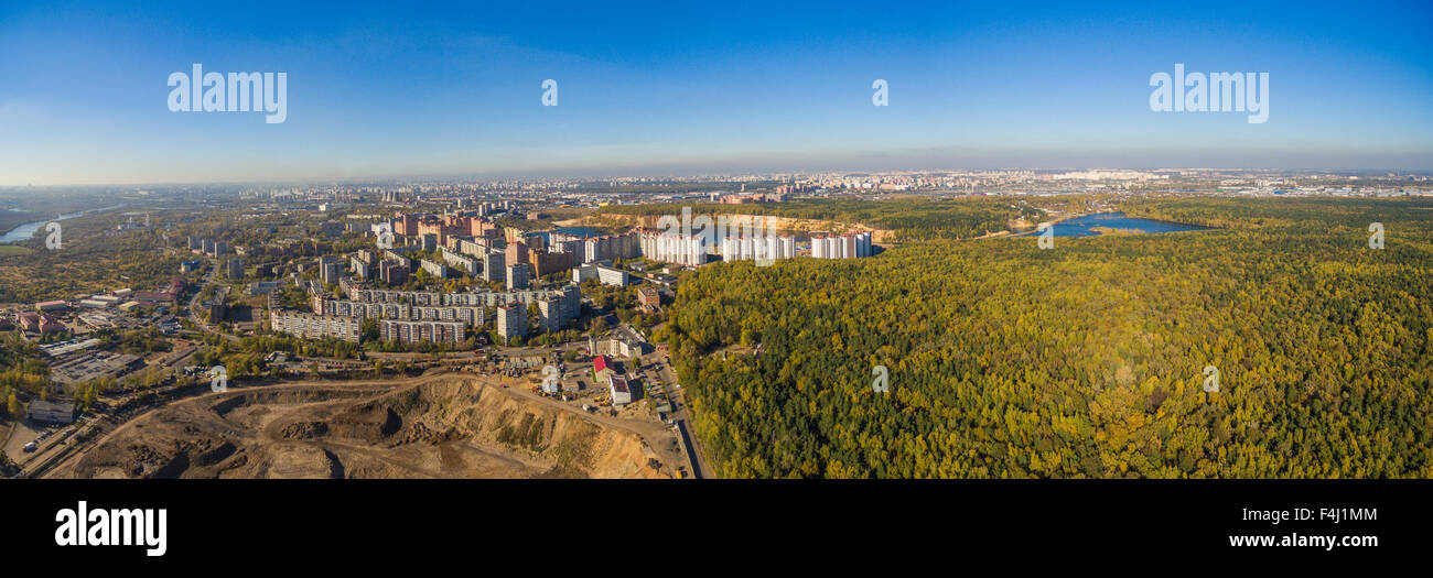 Aerial view russian country landscape hi-res stock photography and ...