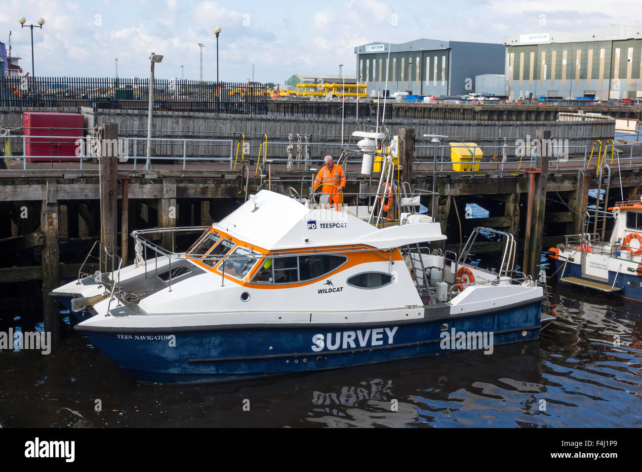Tees Sentinel and Tees Navigator, a survey craft and a Harbour Police ...