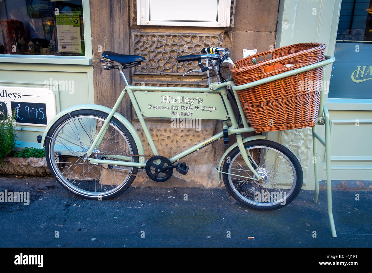 A old fashioned "trade" bicycle formerly used for deliveries now ...