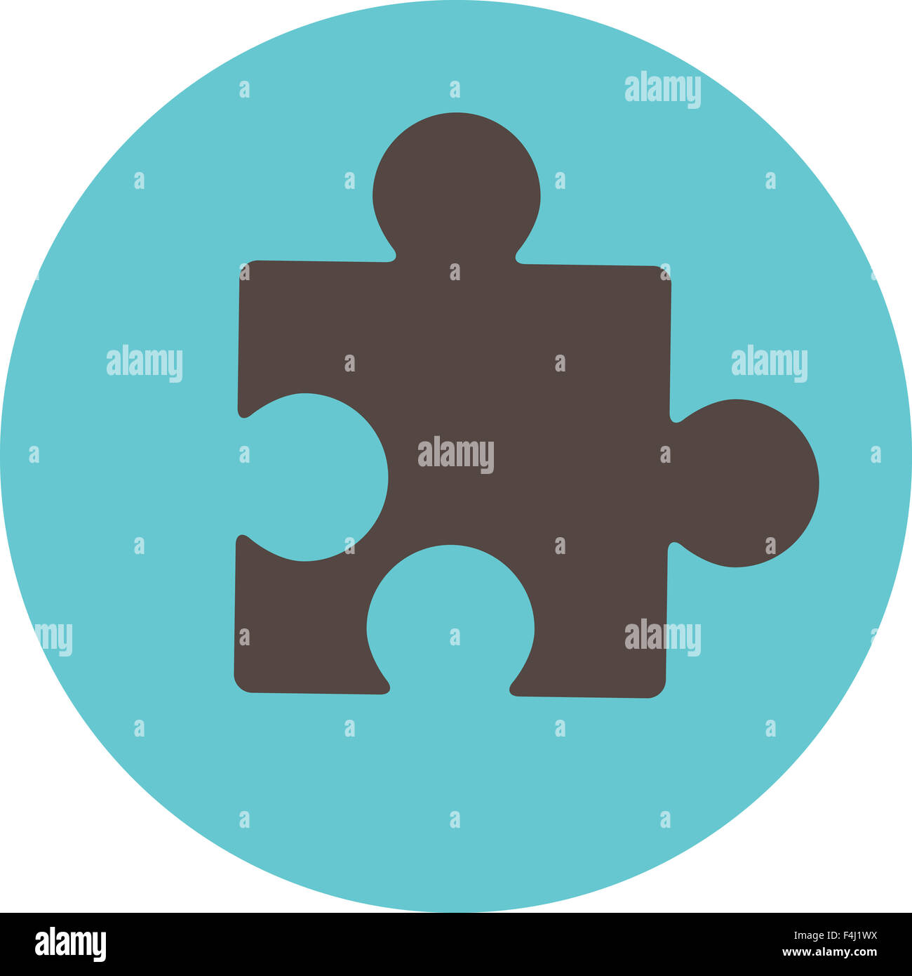 Puzzle icon. Idea design, teamwork piece, connection business, toy and ...