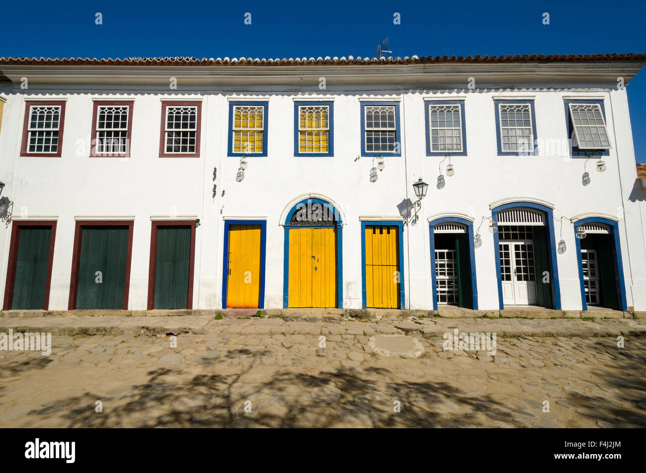 colorful houses of Paraty in Brazil Stock Photo - Alamy