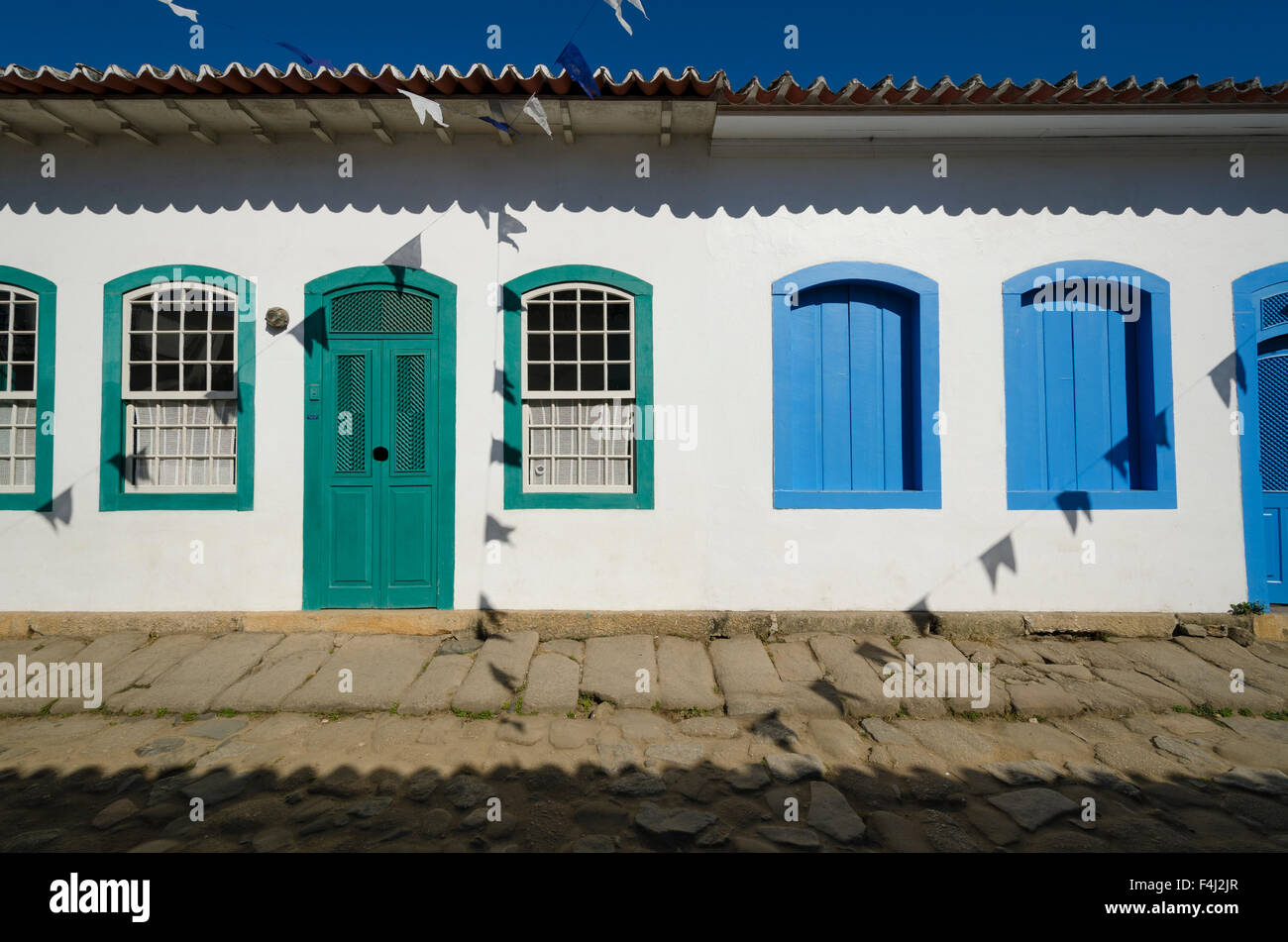 colorful houses of Paraty in Brazil Stock Photo - Alamy