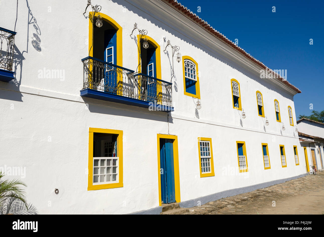 colorful houses of Paraty in Brazil Stock Photo - Alamy