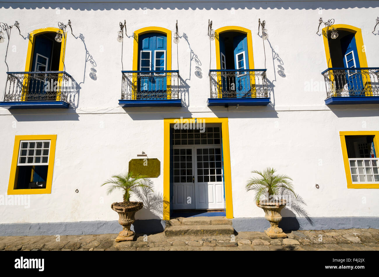 colorful houses of Paraty in Brazil Stock Photo - Alamy