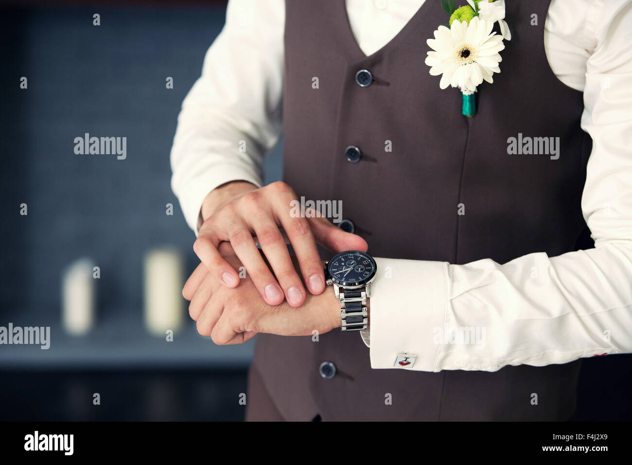 Male suit full waistcoat hi-res stock photography and images - Alamy