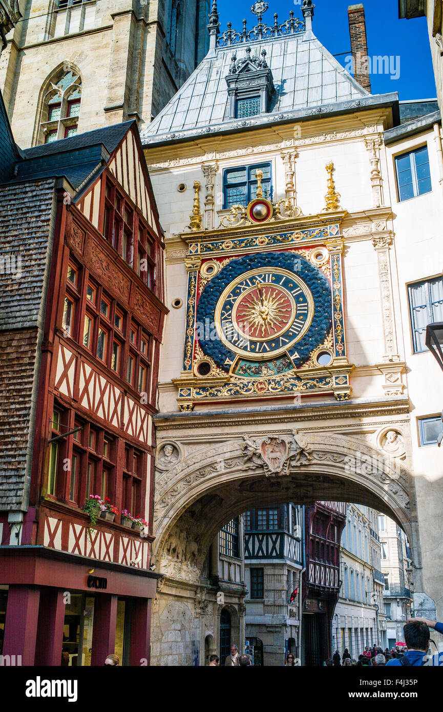Rouen france clock renaissance hi-res stock photography and images - Alamy
