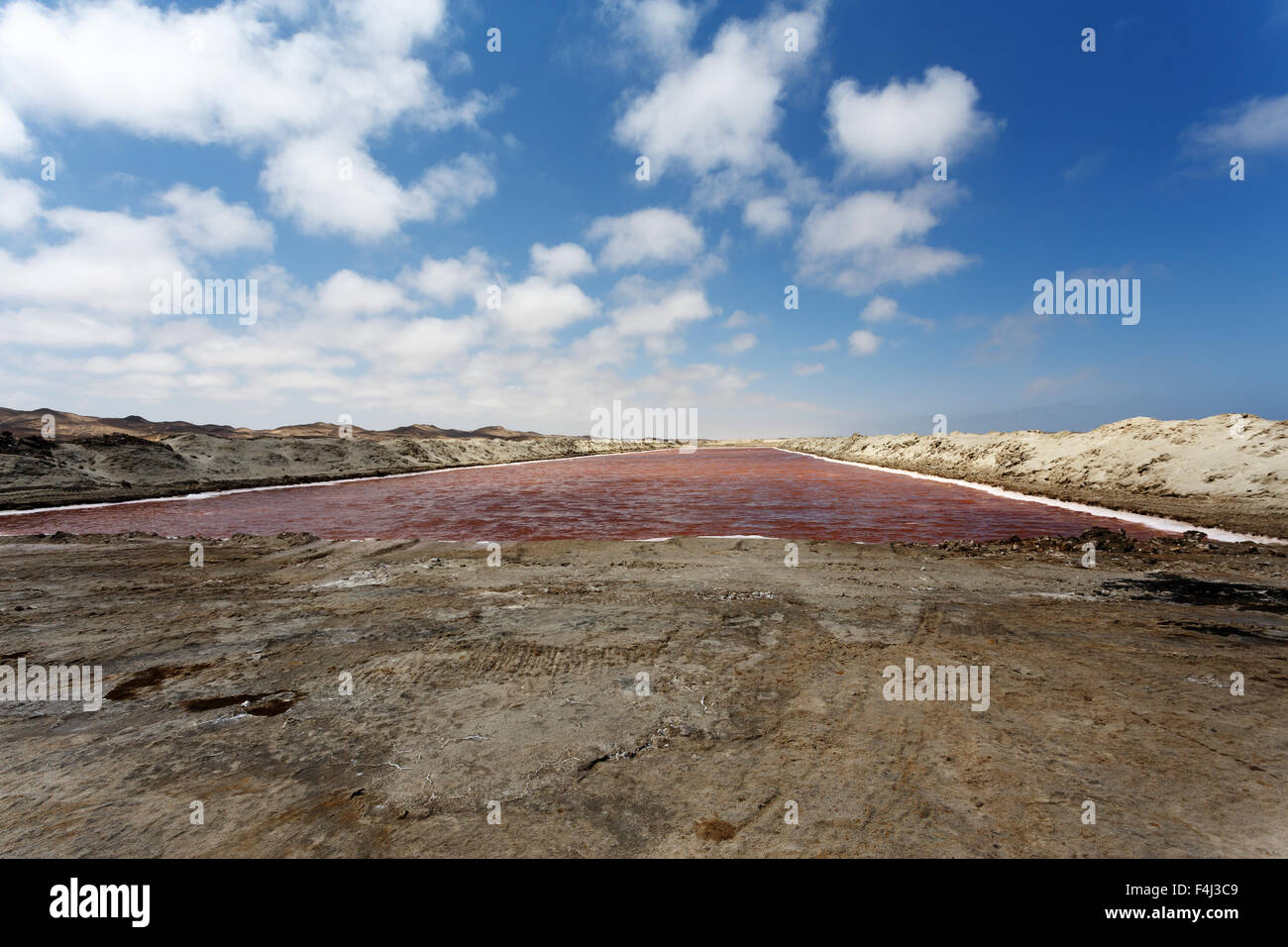 salt mineral mining in Namibia near Cape Cross Stock Photo - Alamy
