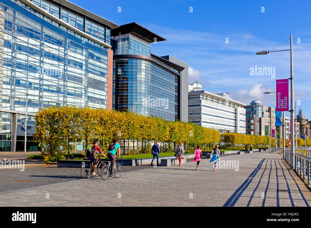 Glasgow's Financial district, Broomielaw, Glasgow, Scotland, UK Stock ...