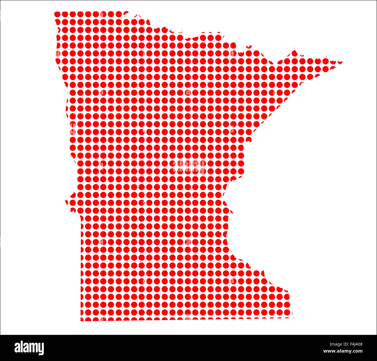 Minnesota state map hi-res stock photography and images - Alamy