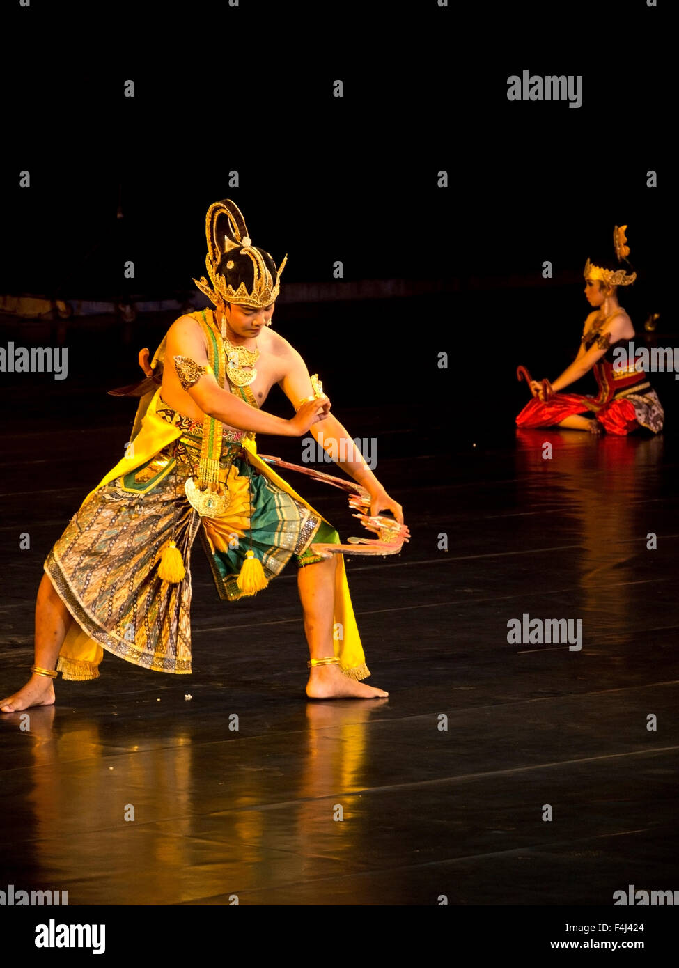 Performance of the classic Ramayana legend at the Prambanan Temple in ...
