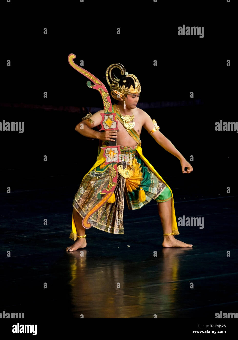 Performance of the classic Ramayana legend at the Prambanan Temple in ...