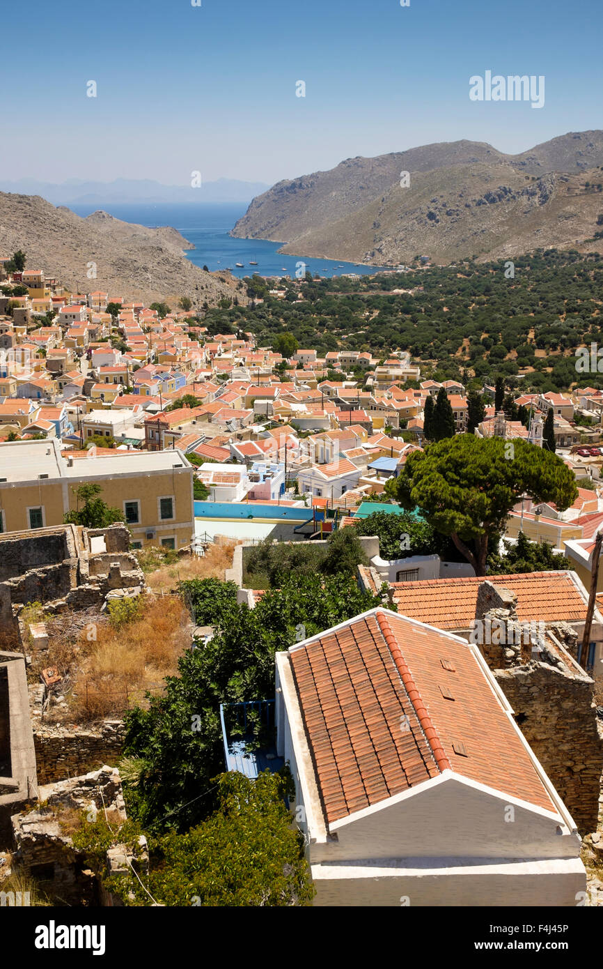 Pedi bay symi dodecanese islands hi-res stock photography and images ...