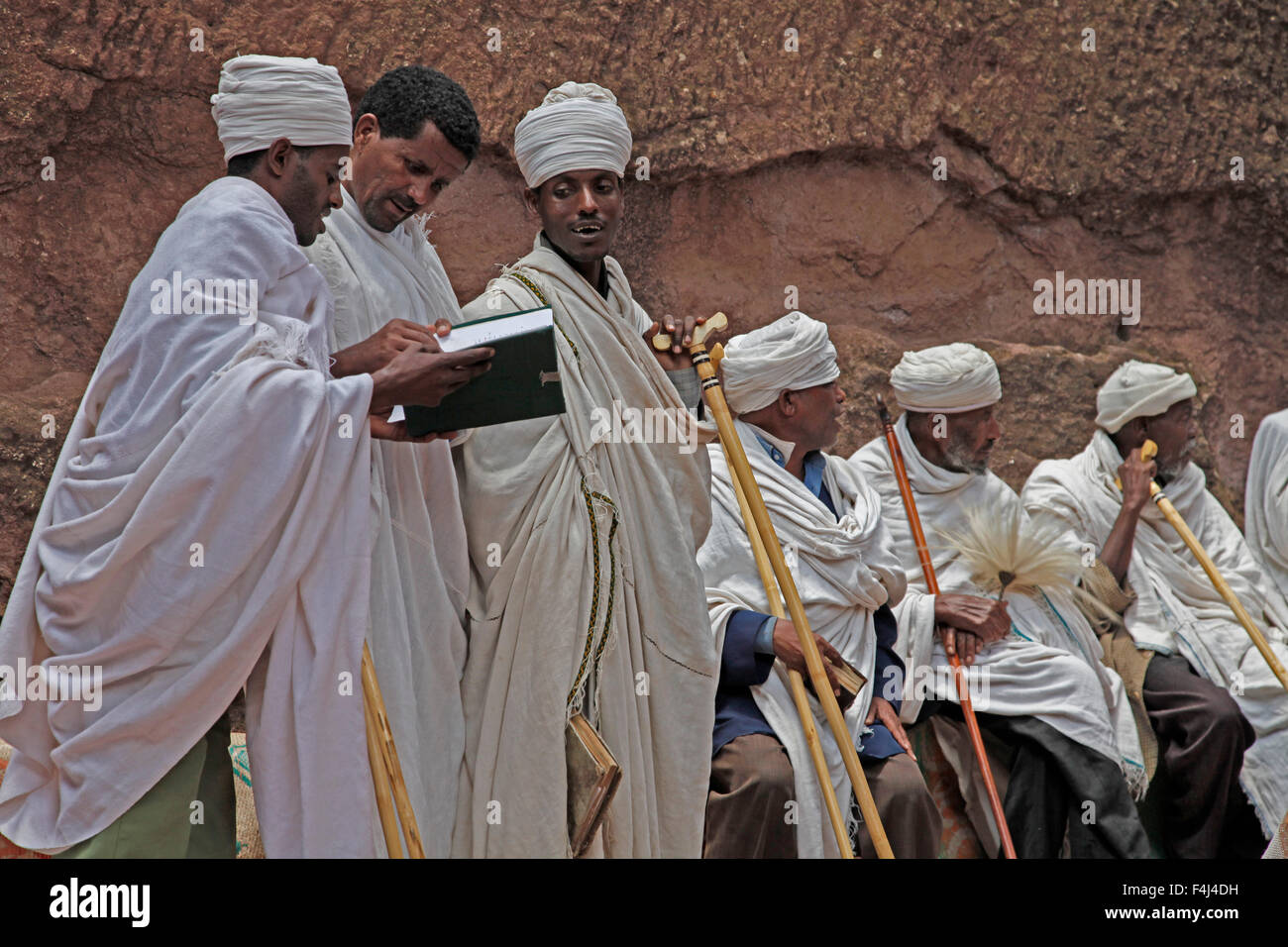 Priests singing during Easter Orthodox Christian religious celebrations ...
