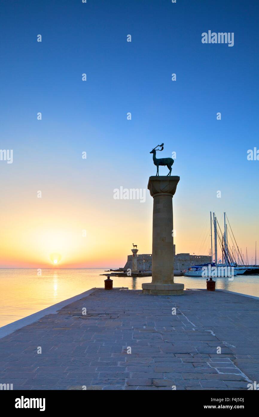 Rhodes harbour stag hi-res stock photography and images - Alamy